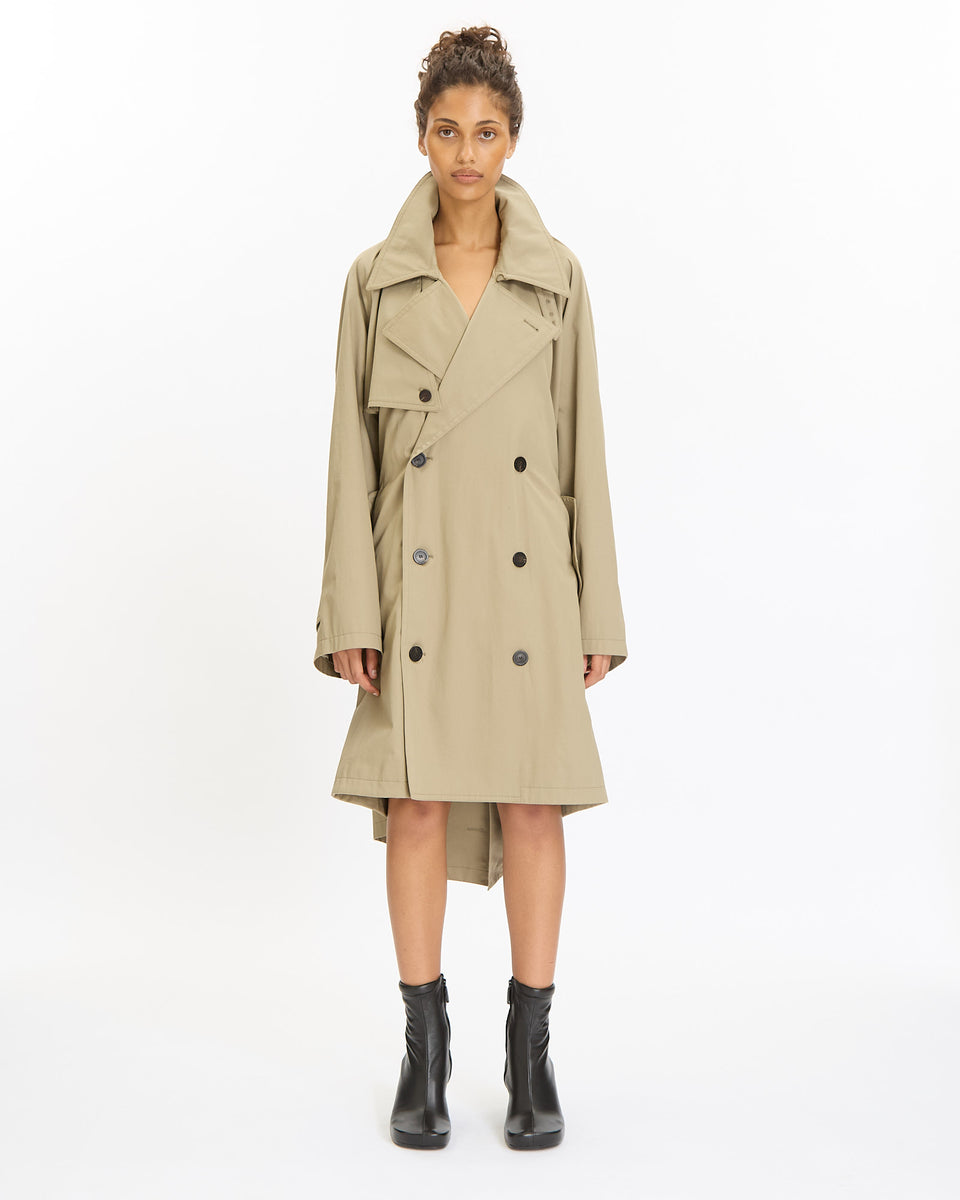 Draped Neck Trench – 119 Corbo